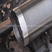 China 14 inch Water Well Screen Pipe 2x3mm Q25 Support Wire 300 PSI Collapse Pressure for sale