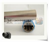 China 316L SS V Shape Wire Wrapped Screen Tube 33mm OD 50 Micron Slot for Pharmaceutical Filtration for sale