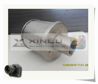 China 316L Stainless Steel Water Filter Nozzle DN45 M24 Thread 0.2mm Slot 1Ton Flow for sale