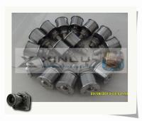 China 316L Stainless Steel Water Filter Nozzle DN45 M24 Thread 0.2mm Slot 1Ton Flow for sale