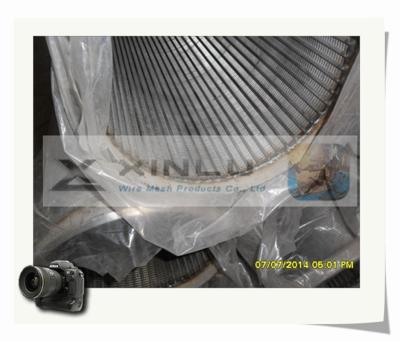 China 10 Inch SS201 Wedge Wire Screen Pipe V Wire Slotted Well Screen 0.25mm Slot for sale