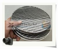 China Stainless Steel Welded Wedge Wire Screen Panel 1.2x2m 3x5mm Slot Profile Wire for sale