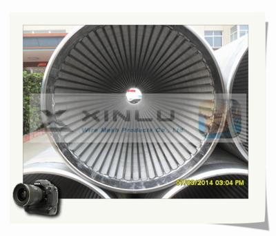 China Wire Wrapped Water Well Screen Pipe 450 PSI Pickling Electrolytic Polishing for sale