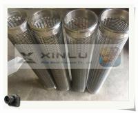 China 114mm 304 Stainless Steel Wedge Wire Screen Pipe All Welded 1.0mm Slot 3m Length for sale