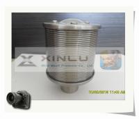 China SS316L Wedge Wire Water Filter Nozzle 148mm 0.28mm Slot 1 BSPT Female Threaded for sale