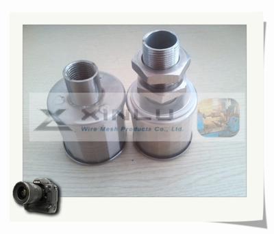 China Stainless Steel Water Filter Nozzle M24 Threaded 1 Ton Flow Rate Wedge Wire 304 316L for sale