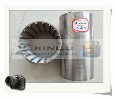 China AISI 316 Profile Wire Screen Q25 Q35 No Angle No Burrs Wire Wrapped Screen 25.4mm OD for sale