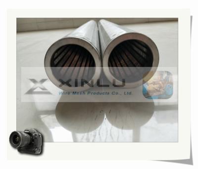 China Carbon Steel Wedge Wire Water Well Screen Pipe 88mm OD 1.0mm Slot Anti Pressure Pump Filter for sale