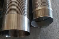 China Johnson Wedge Wire Screen Pipe 5.8m Threaded High Strength Stainless Steel 304 316 Slot 0.05-50mm for sale