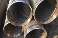 China Stainless Steel Johnson Wedge Wire Wrapped Water Well Screen Pipe 0.1mm-15mm Slot for sale