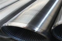 China Stainless Steel V Wire Screen Filter 30-800 Micron Wedge Wire Water Well Screen Pipe for sale