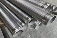 China 4 Inch Stainless Steel V Wire Screen Pipe Dewatering Sand Control 0.25mm Slot for sale