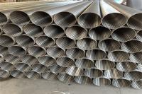China 4 Inch Stainless Steel V Wire Screen Pipe Dewatering Sand Control 0.25mm Slot for sale