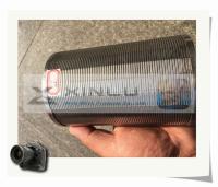 China SS 316L V Wire Screen Pipe 60mm Diameter Wedge Wire Wound Screen Tube 0.25mm Slot for sale