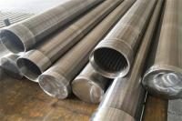 China 304 Stainless Steel V Wire Screen Pipe 114mm OD Threaded Coupling Water Well Filter for sale