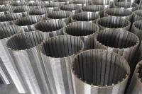 China 219mm Stainless Steel 304 V Shaped Wedge Wire Screen Pipe All Welded 0.25mm Slot for sale