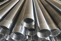 China 88mm 316L Stainless Steel Johnson Wedge Wire Wrapped Screen Pipe 0.05mm Slot for sale