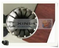 China 2205 Duplex Stainless Steel Wedge Wire Wrapped Johnson Screen 1x2mm for Motor Filter 0.05-10mm Slot for sale