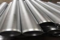 China Q195 Q235 Wire Wrapped Screen Sand Control Deep Well Pipe 10Inch 1.0mm Slot for sale