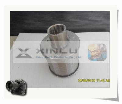 China G3/4 316L Sand Filter Nozzle 0.25mm Slot Wedge Wire Water Treatment Strainer for sale
