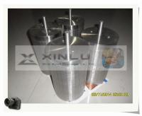 China Stainless Steel Wedge Wire Cylindrical Strainer 3.3x6.5mm 0.7mm Slot Customized for sale