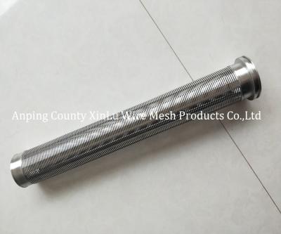 China Stainless Steel Wedge Wire Screen Tube 5mm Thickness 50mm Diameter for Industrial Filtration for sale