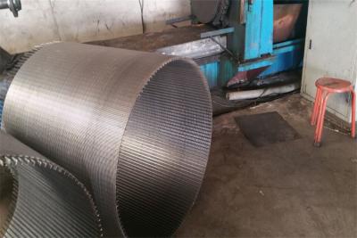 China SS304 Wedge Wire Screen Tube Angular Filter Pipe 50um Slot 6000mm Length for sale