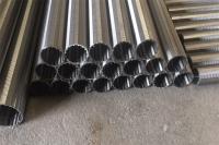 China SS304 Wedge Wire Screen Tube Angular Filter Pipe 50um Slot 6000mm Length for sale