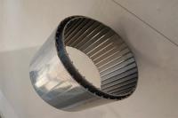 China 304 Stainless Steel Profile Wire Screen 168mm OD 0.75mm Slot Vee Wire Wrapped Filter Tube for sale