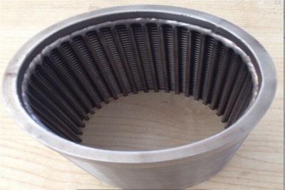China 304 Stainless Steel V Wire Continuous Slot Screen Pipe 0.1mm to 10mm Slot Size for Water Well Filter for sale