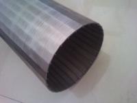China Stainless Steel AISI 316 Continuous Slot Screen Tube OD 126mm Slot 0.3mm for Water Well Sand Control for sale