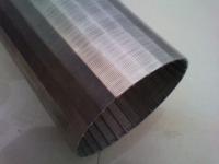 China Stainless Steel AISI 316 Continuous Slot Screen Tube OD 126mm Slot 0.3mm for Water Well Sand Control for sale