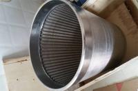China AISI 316 Stainless Steel Johnson Well Screen 0.1mm Slot 4m Length Continuous Slot Screen Pipe for sale