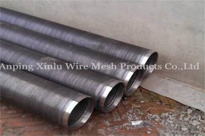 China 8-5/8 Inch AISI 304 Sand Control Screen Continuous Slot Well Screen 219.1mm OD 0.75mm Slot for sale