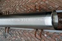 China 8-5/8 Inch AISI 304 Sand Control Screen Continuous Slot Well Screen 219.1mm OD 0.75mm Slot for sale