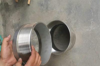 China 304 316L Stainless Steel Wedge Wire Screen Johnson Well Strainer 20 Micron Slot Custom for sale