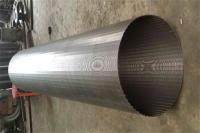 China 304 316L Stainless Steel Wedge Wire Screen Johnson Well Strainer 20 Micron Slot Custom for sale