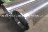 China Self Cleaning Sand Control Screen Wedge Wire AISI 304 Pipe 1-40 inch 0.05-6mm Slot for sale