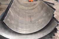 China Wedge Wire DSM Screen 45-120 Degree Arc Sieve Bend 0.5mm Slot for Mining and Pulp for sale
