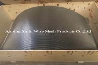 China Stainless Steel 120 Degree Curved Wedge Wire Sieve Bend Screen Panel 0.1mm Slot for sale