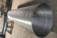 China Stainless Steel Rotary Drum Screen 1.8m Diameter Wedge Wire Cylinder for Breweries for sale