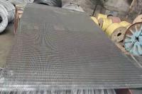 China Dewatering Flat Wedge Wire Screen Panel 3-12mm Thickness 304 316 Stainless Steel Industrial Filtration for sale