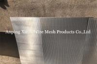 China 304 Stainless Steel V Shaped Wedge Wire Screen Flat Panel 1.5mm Slot for Water Treatment for sale