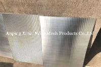 China 304 Stainless Steel V Shaped Wedge Wire Screen Flat Panel 1.5mm Slot for Water Treatment for sale