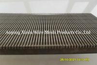 China Flat Johnson Wedge Wire Continuous Slot Screen Panel 0.05-20mm Slot for Coal Washing Filter for sale
