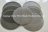 China Smooth Wedge Wire Screen Panel 316L 0.4mm Slot V Wire Welded Screen Plate for Filtration for sale