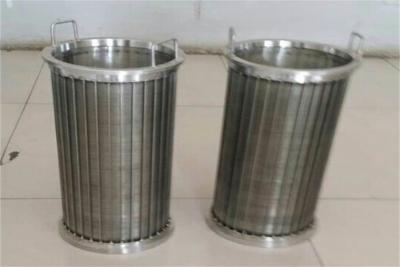 China 520mm OD Wedge Wire Screen Mesh SS304 SS321 Stainless Steel Cylinder for Water Treatment for sale