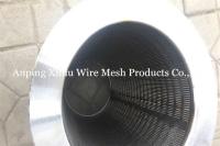 China Wedge Wire 304L Stainless Steel Self Cleaning V Shaped Filter OD 620mm Rotary Drum Screen for sale