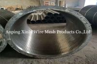China Reverse Rolled Rotary Drum Fine Screen Cylindrical FITO Wire Wedge Screen 0.05mm Slot for sale
