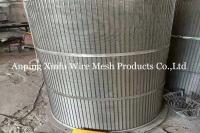 China Reverse Rolled Rotary Drum Fine Screen Cylindrical FITO Wire Wedge Screen 0.05mm Slot for sale